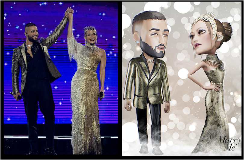 La Capital | Jennifer Lopez Y Maluma Subiran Al Escenario En Forma De ...