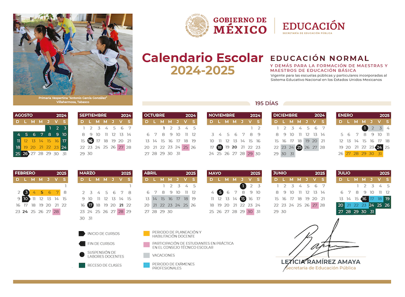 La Capital | Publica SEP Calendarios Escolares 2024 2025