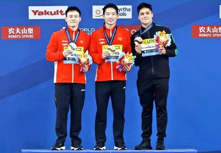 La Capital | Osmar Olvera Obtiene Medalla De Bronce En Trampolin 3M