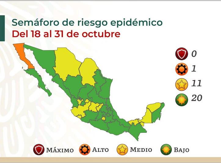 La Capital | Del 18 Al 31 De Octubre 20 Estados En Verde Del Semaforo ...
