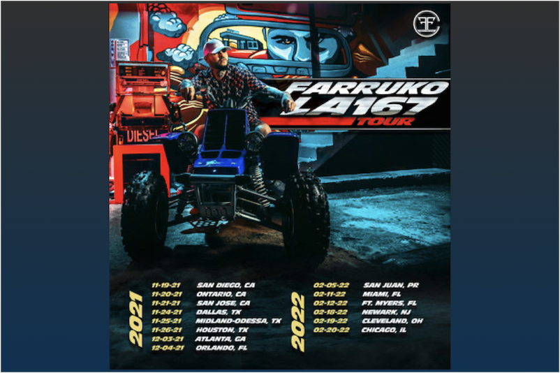 La Capital | Farruko Anuncia Su Esperado Tour LA 167 Por EU Y Puerto Rico