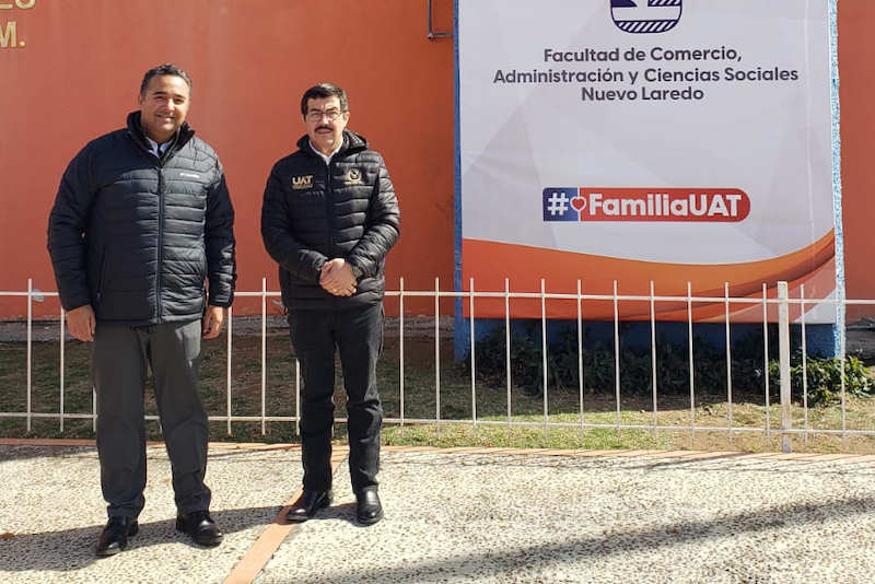 La Capital | Rector Damaso Anaya Supervisa Obras De La UAT En Nuevo Laredo